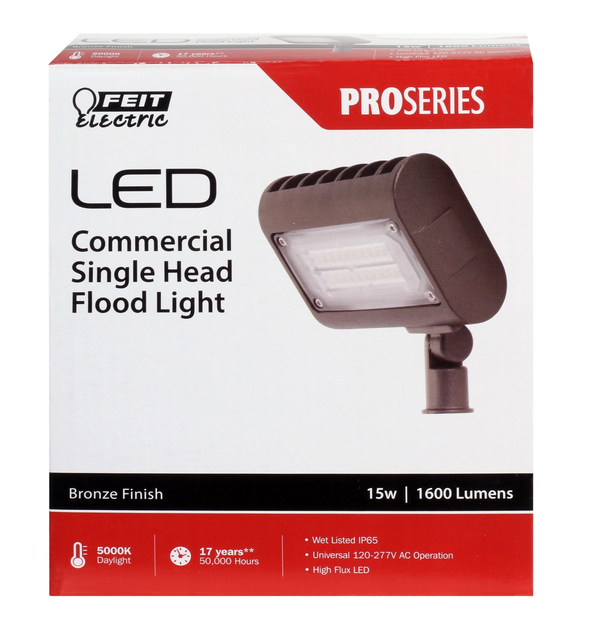 Feit Electric S4.5CSFL/850/BZ LED Flood Light, Bronze, Each - Walmart.com