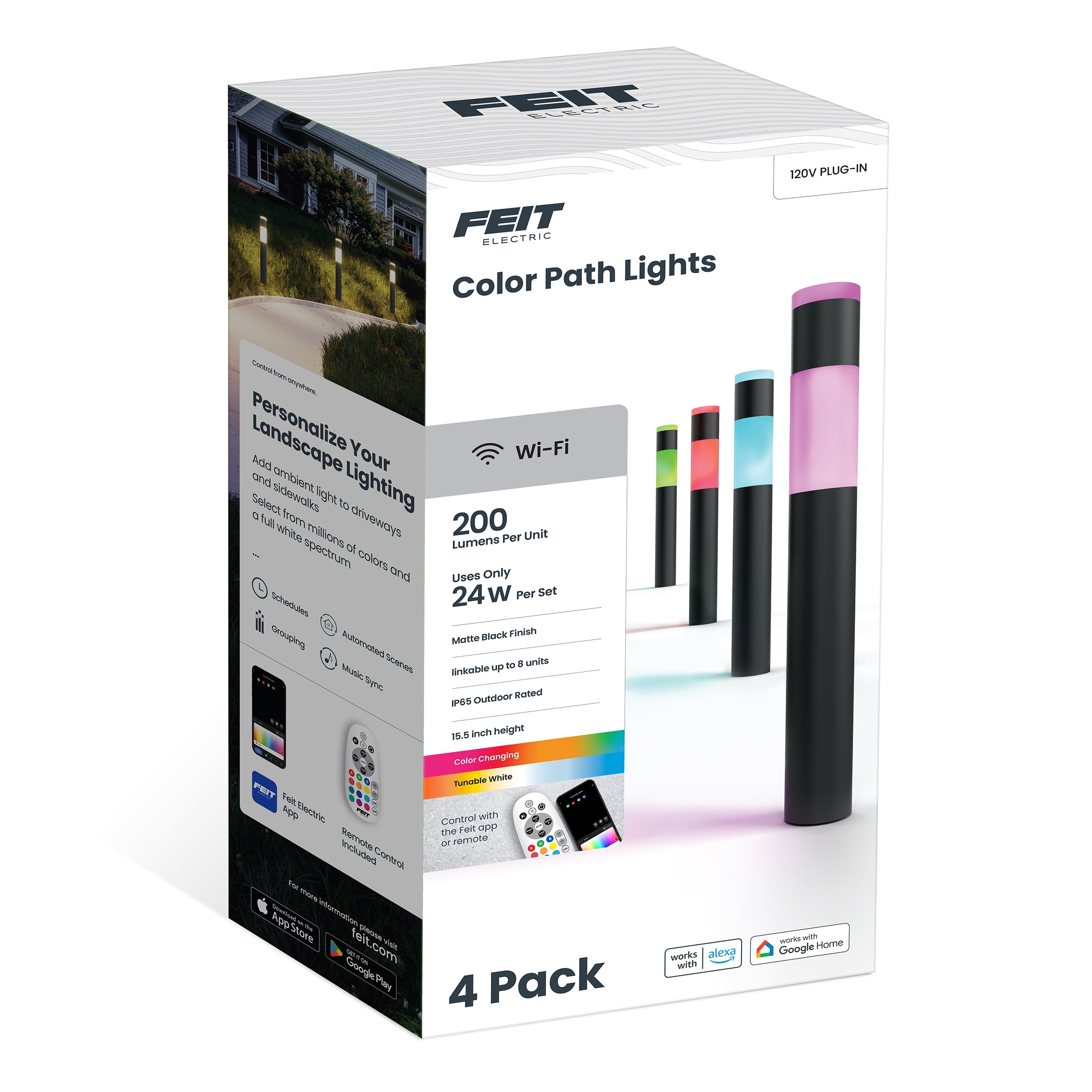 Feit Electric integrated LED Bulb Plug-In Smart Color-Changing RGBW ...