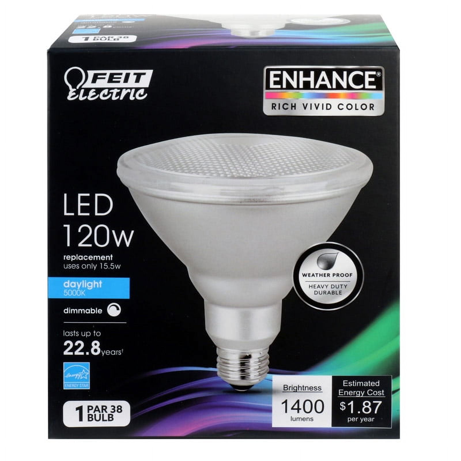 Feit Enhance PAR38 E26 (Medium) LED Bulb Daylight 120 Watt Equivalence ...