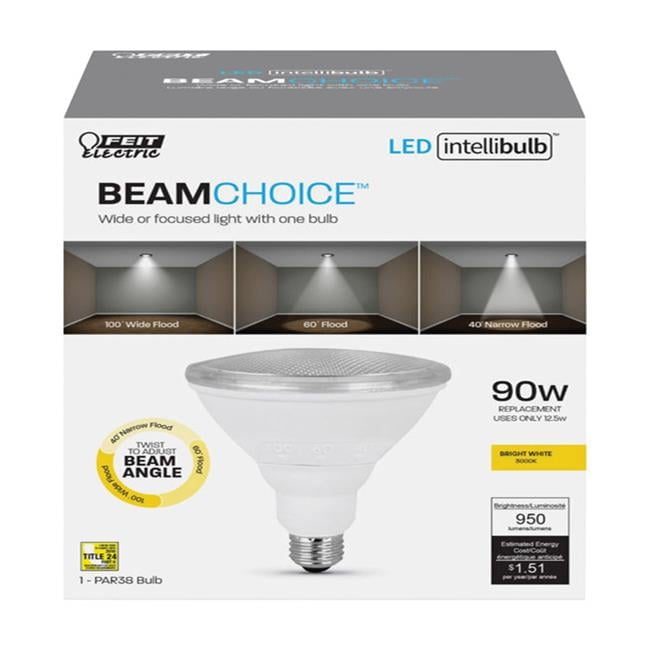 Feit PAR38 E26 (Medium) LED Bulb Bright White 90 Watt Equivalence 1 pk ...