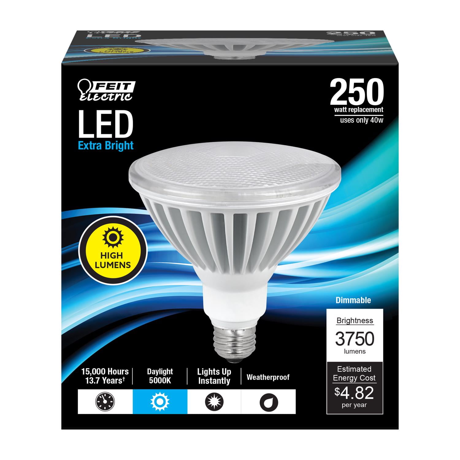 Feit PAR38 E26 (Medium) LED Bulb Daylight 250 Watt Equivalence 1 pk ...