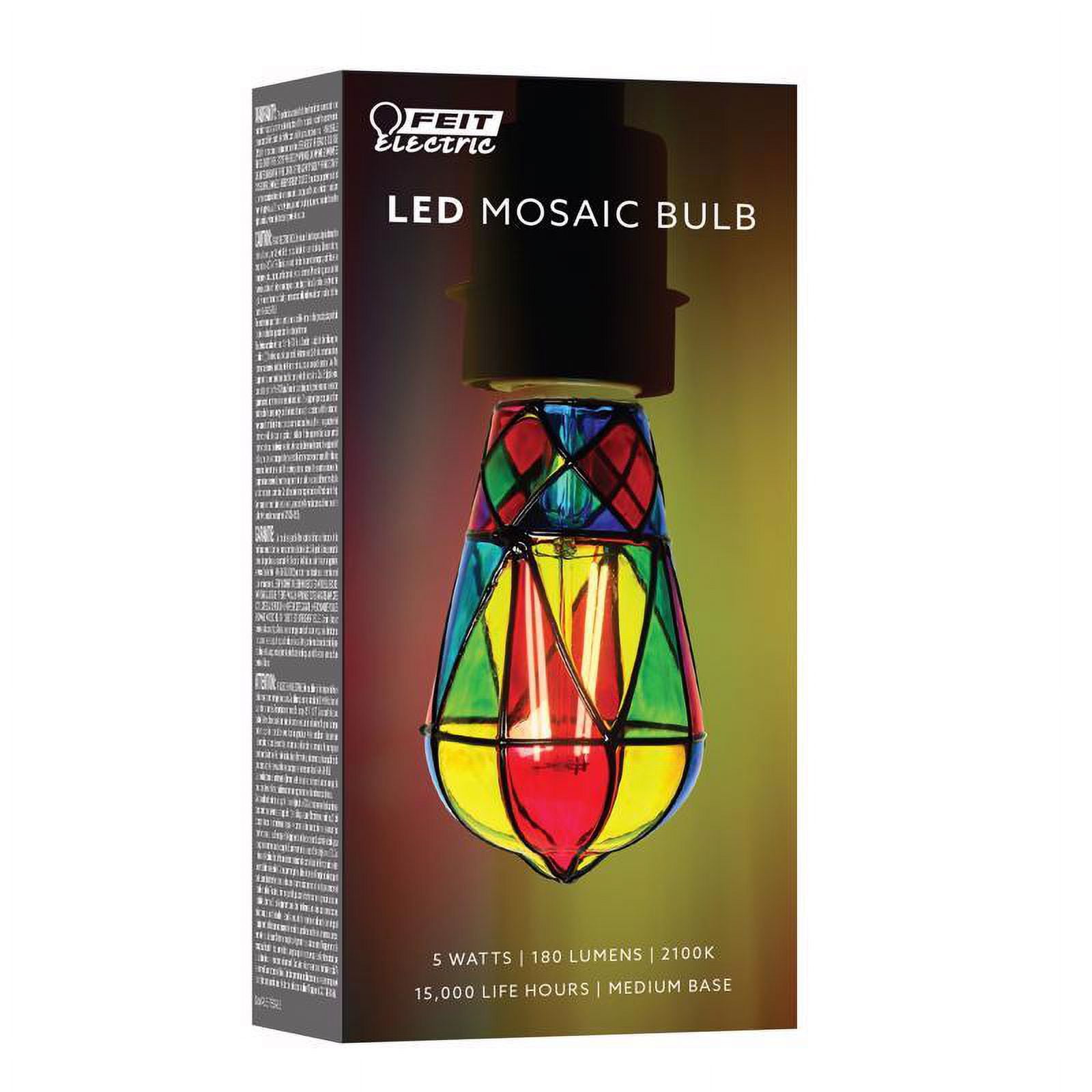 Feit ST19 E26 (Medium) Filament LED Bulb Multi-Colored 25 Watt ...