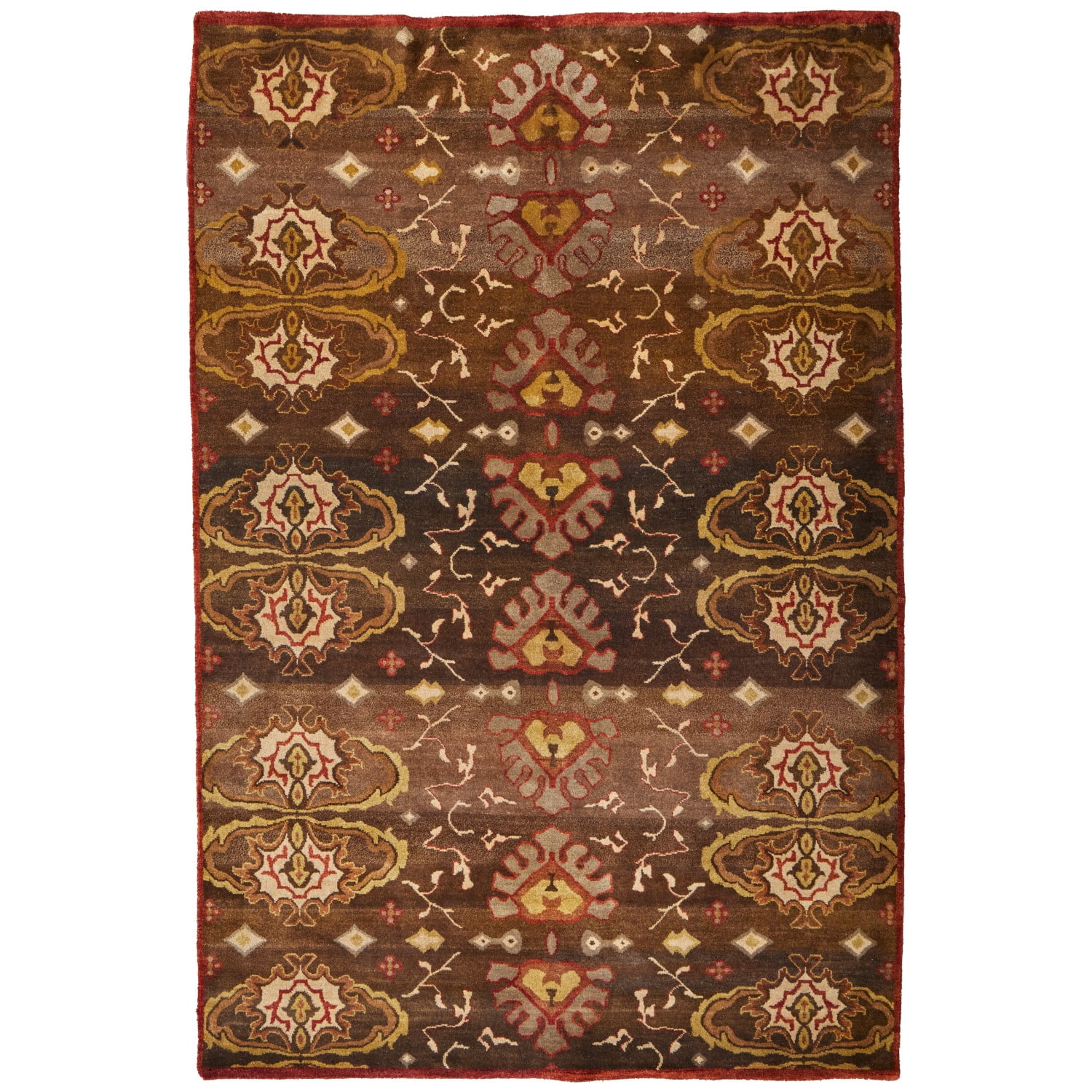 Feizy Amzad Transitional Ikat, Brown/Red/Tan, 8'6" x 11'6" Area Rug ...