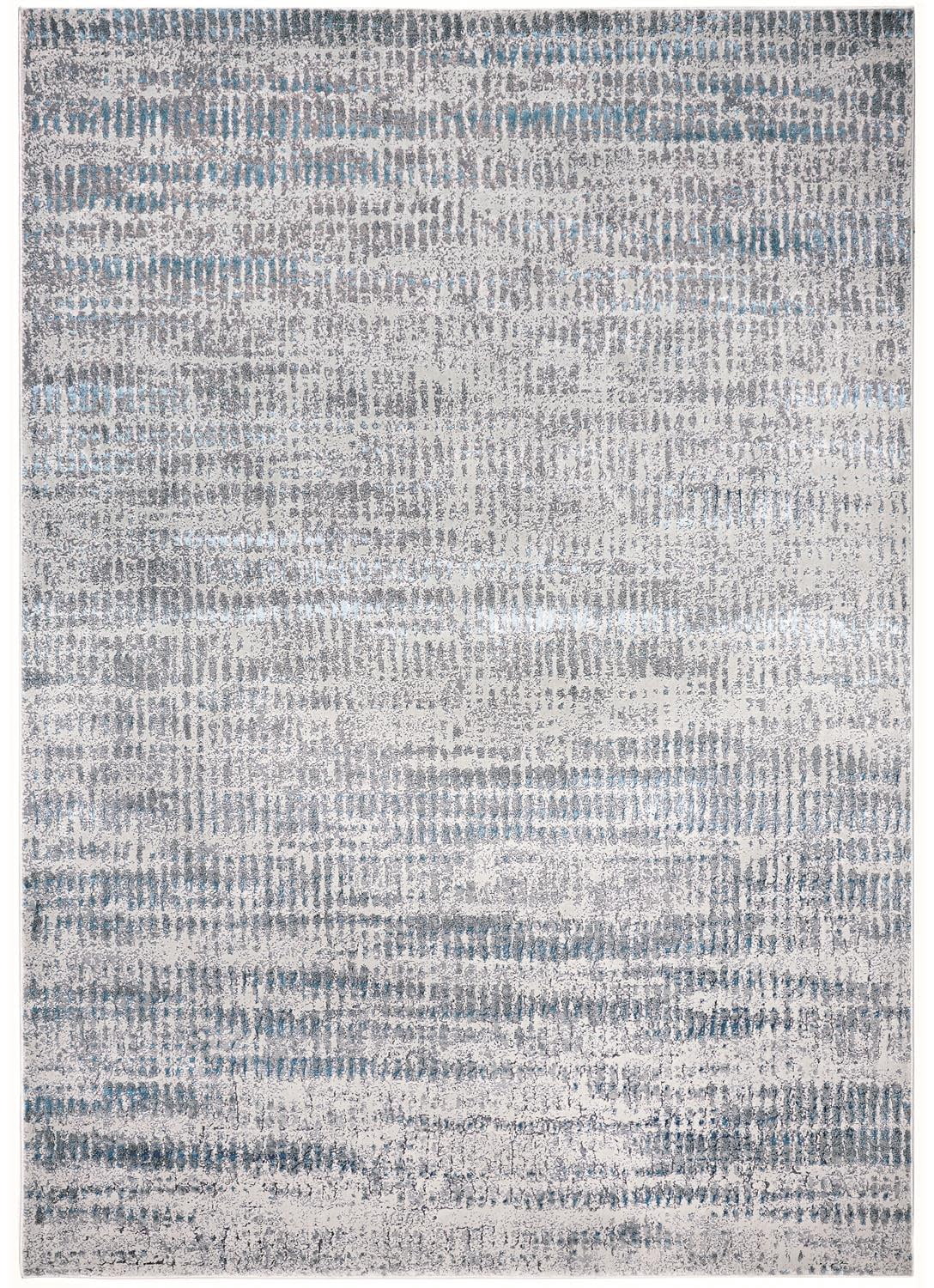 Feizy Azure Modern Abstract, Blue/Gray/Ivory, 8' x 10' Area Rug Easy ...