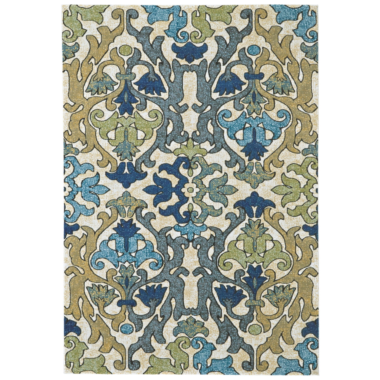 Feizy Brixton 10' x 13'2" Area Rug, Modern Floral & Botanical, Gray ...