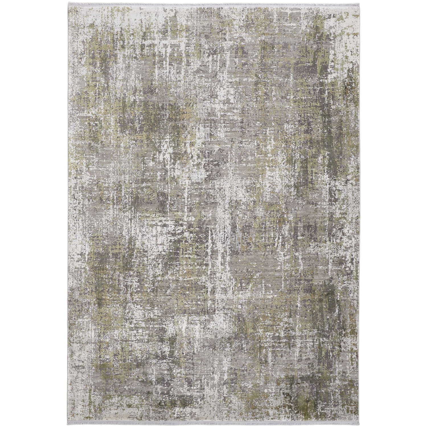 Feizy Cadiz Modern Abstract, Green/Gray/Ivory, 7'9" x 11' Area Rug ...