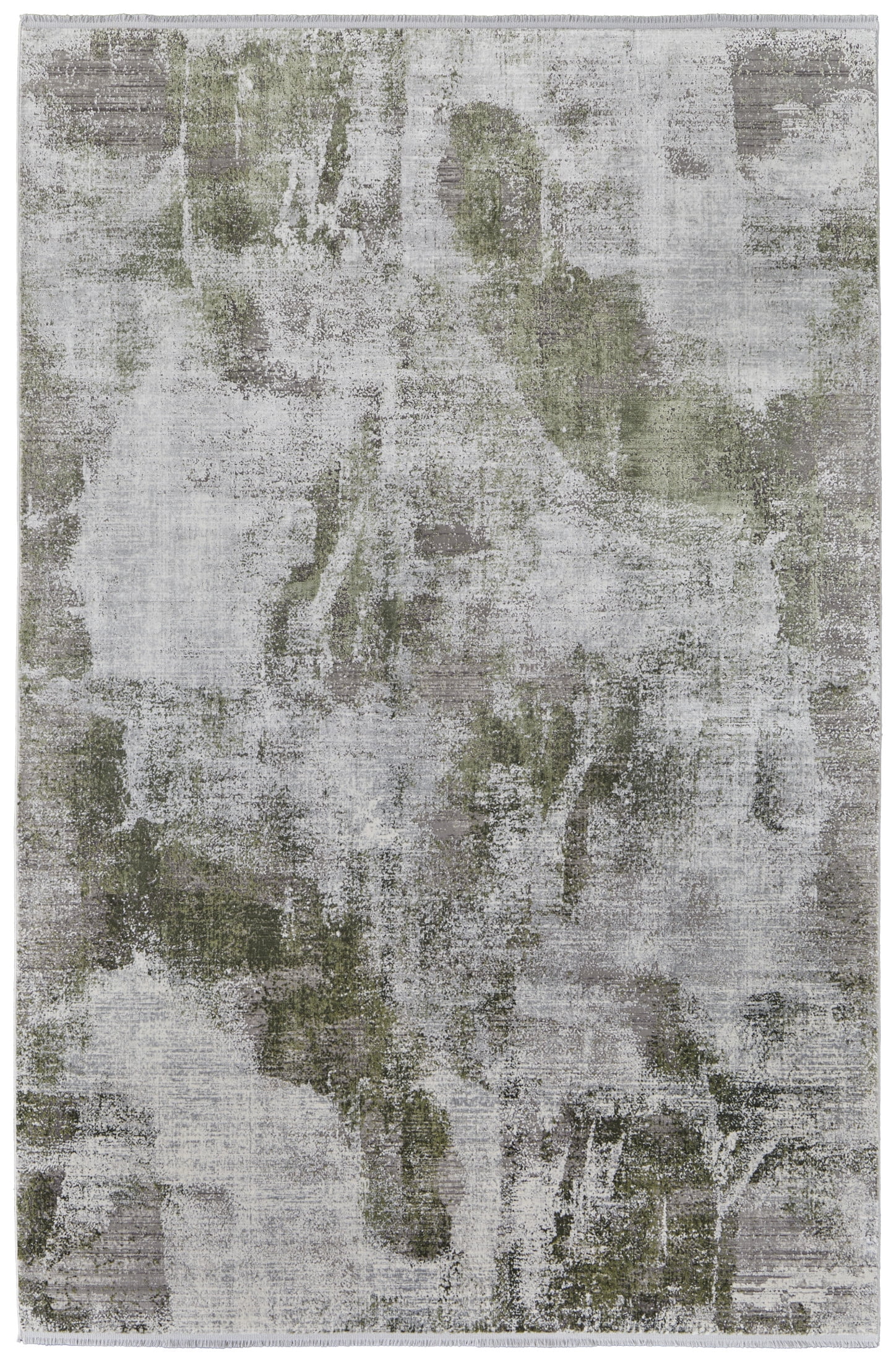 Feizy Cadiz Modern Ikat, Gray/Green/Silver, 13' x 20' Area Rug Sheen ...