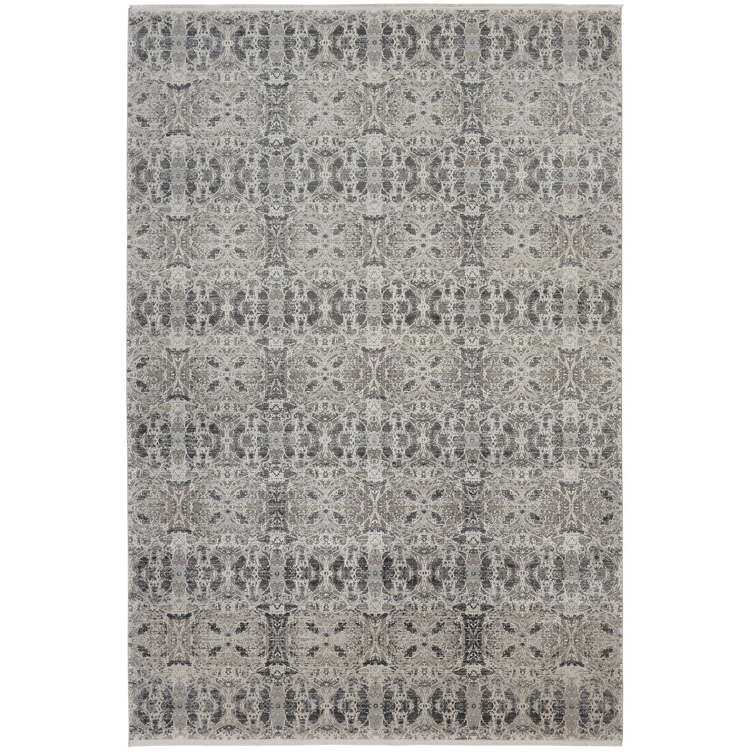 Feizy Cadiz Modern Oriental, Gray/Taupe/Ivory, 9'9" x 13'2" Area Rug ...
