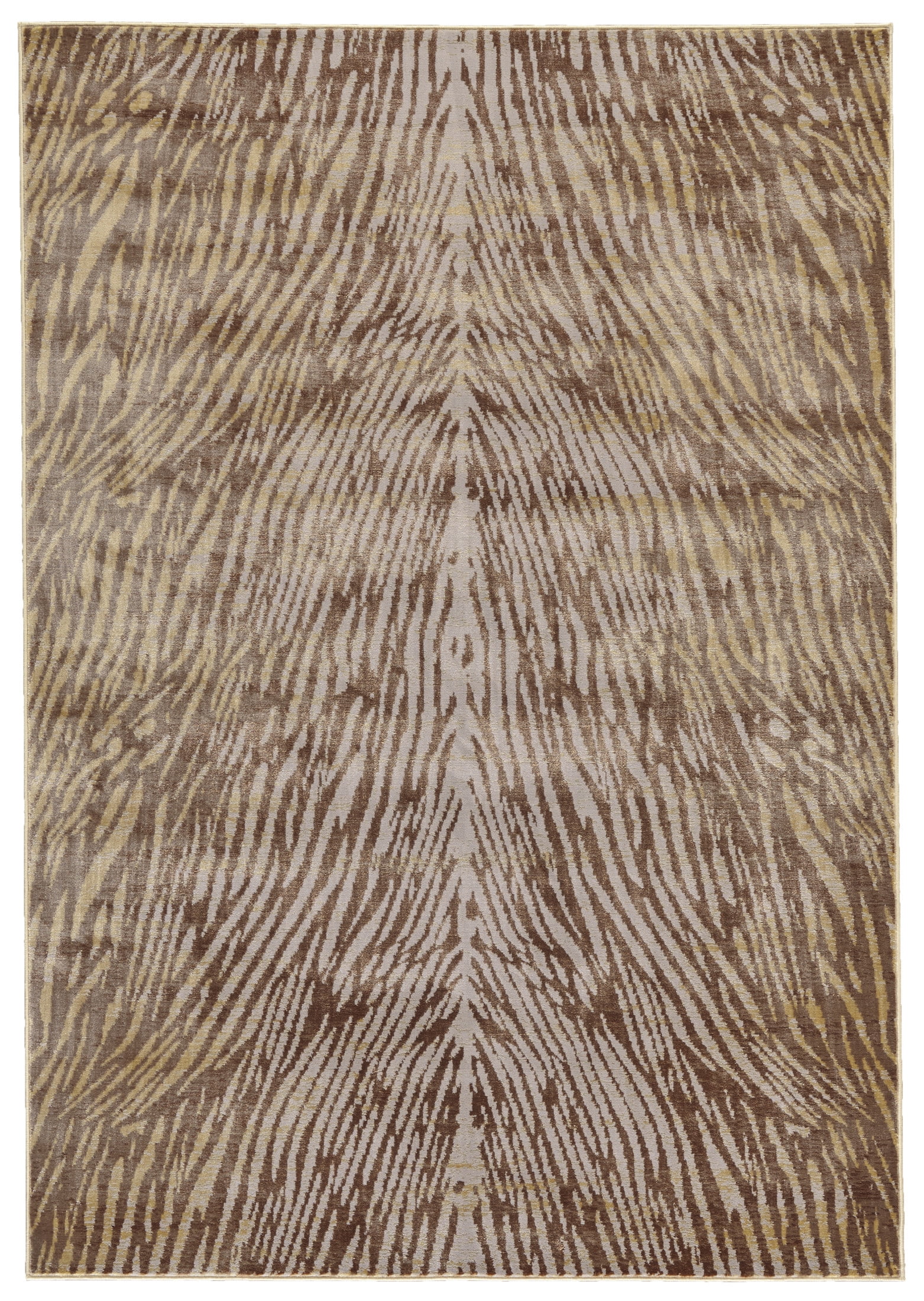 Feizy Cannes Transitional Animal Print, Brown/Tan, 10' x 13'2" Area Rug ...
