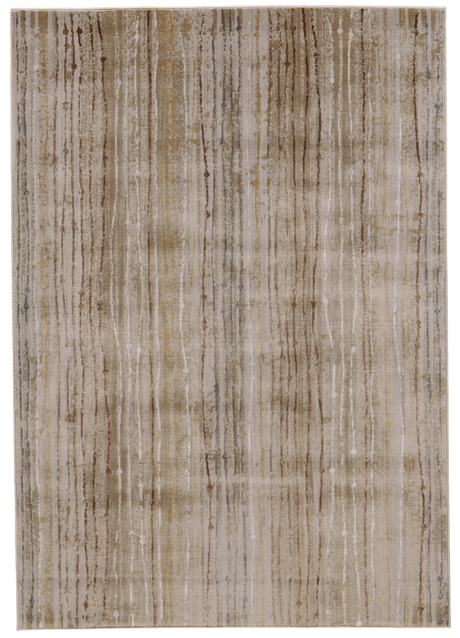 Feizy Cannes Transitional Stripes, Tan/Gray/Brown, 10' x 13'2" Area Rug ...