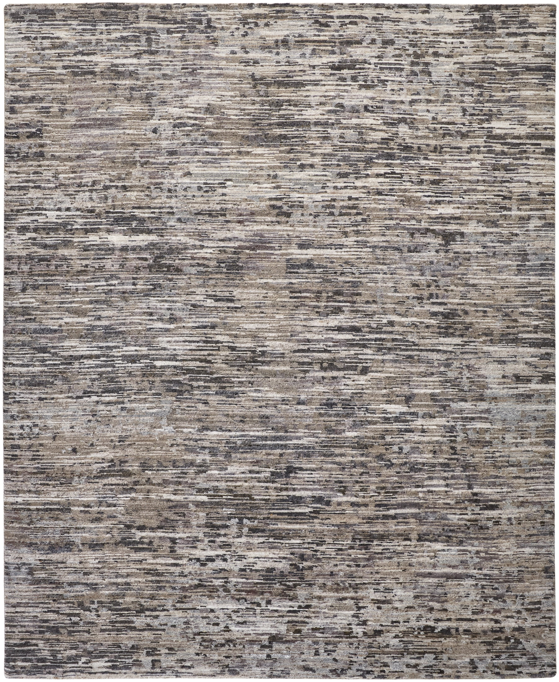 Feizy Conroe Modern Abstract, Gray/Blue/Silver, 7'9" x 9'9" Area Rug ...
