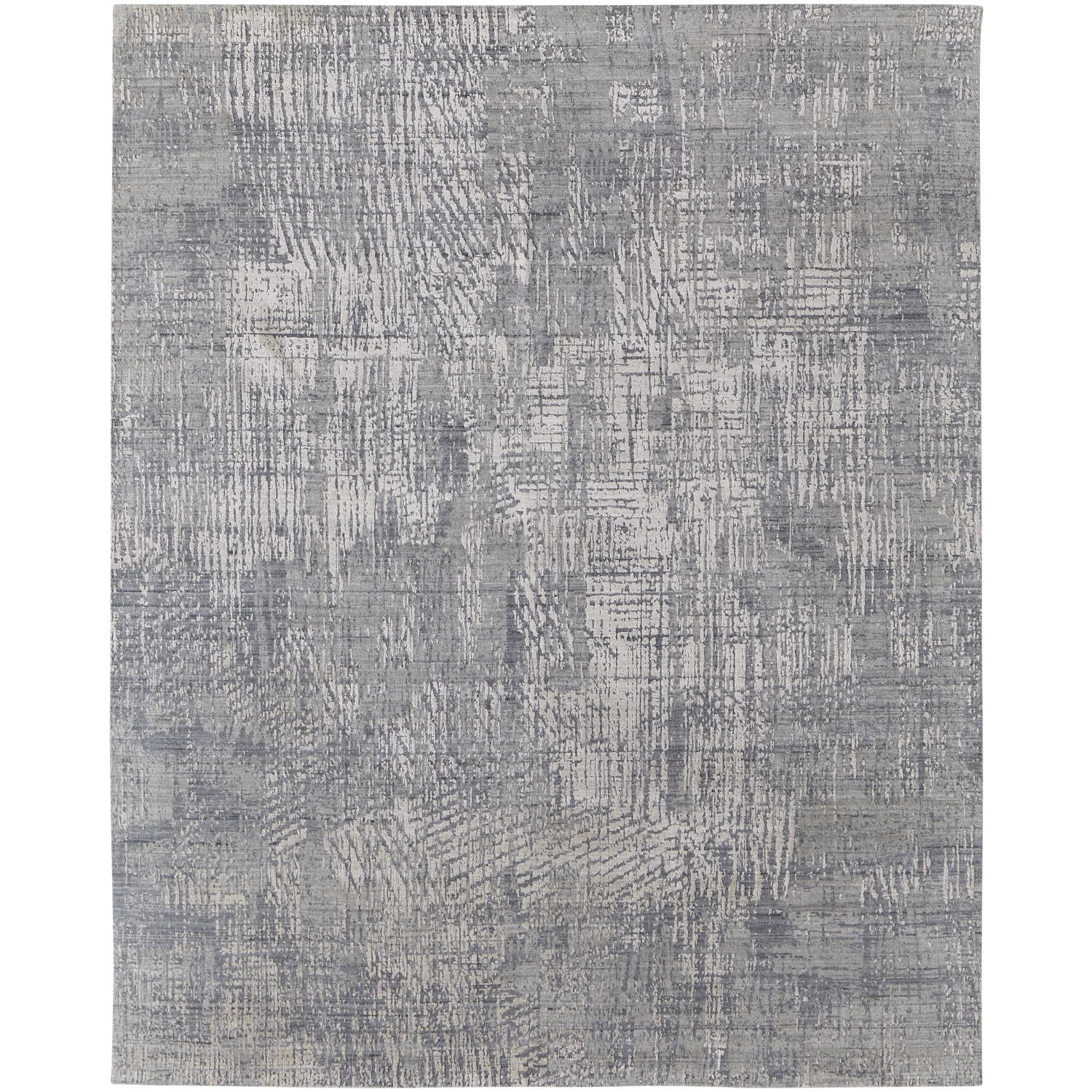 Feizy Eastfield Modern Abstract, Gray, 2' x 3' Accent Rug Sheen ...