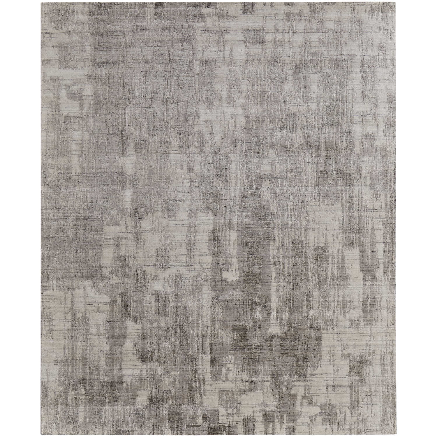 Feizy Eastfield Modern Abstract, Gray/Ivory, 5' x 8' Area Rug Sheen ...