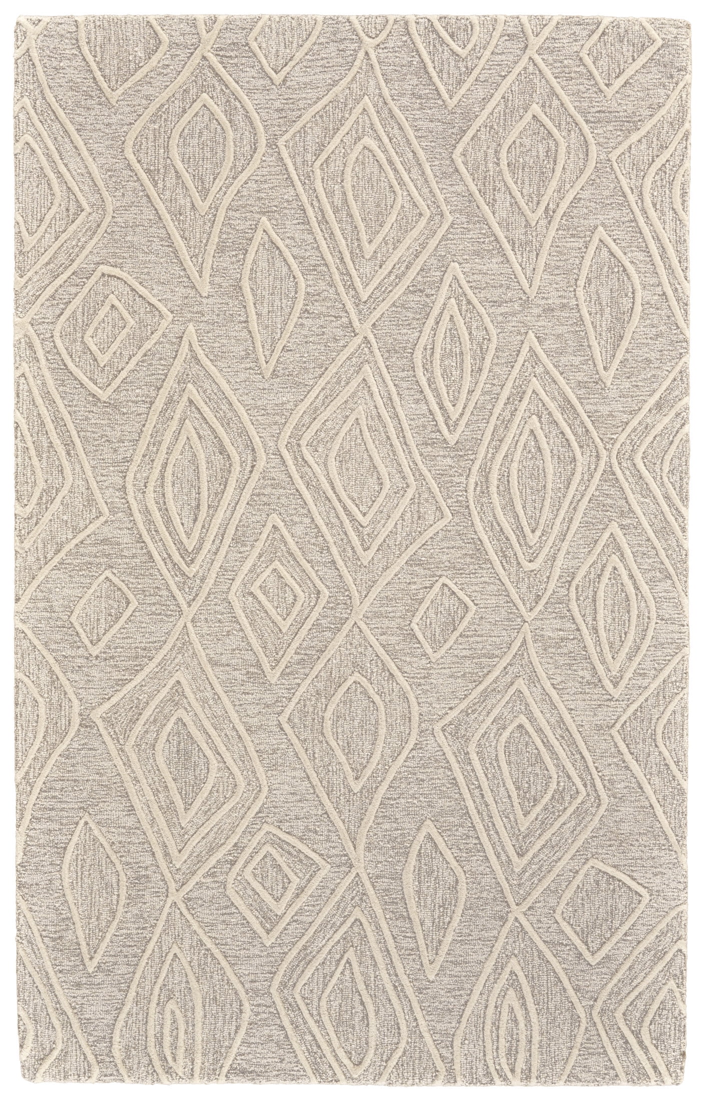 Feizy Enzo Transitional Diamond, Tan/Ivory, 1'6" x 1'6" Swatch Stain ...
