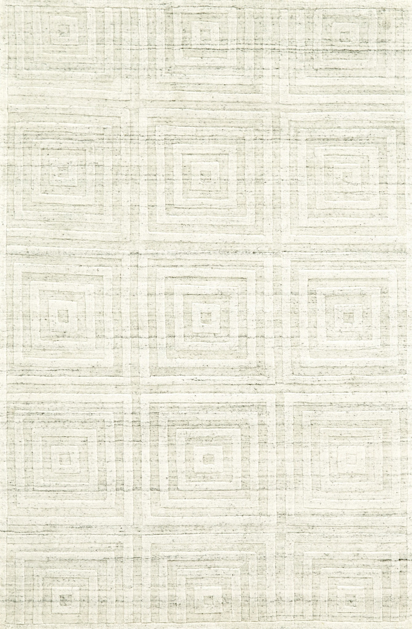 Feizy Gramercy Modern Geometric, Ivory, 2' x 3' Accent Rug Sheen Fade ...