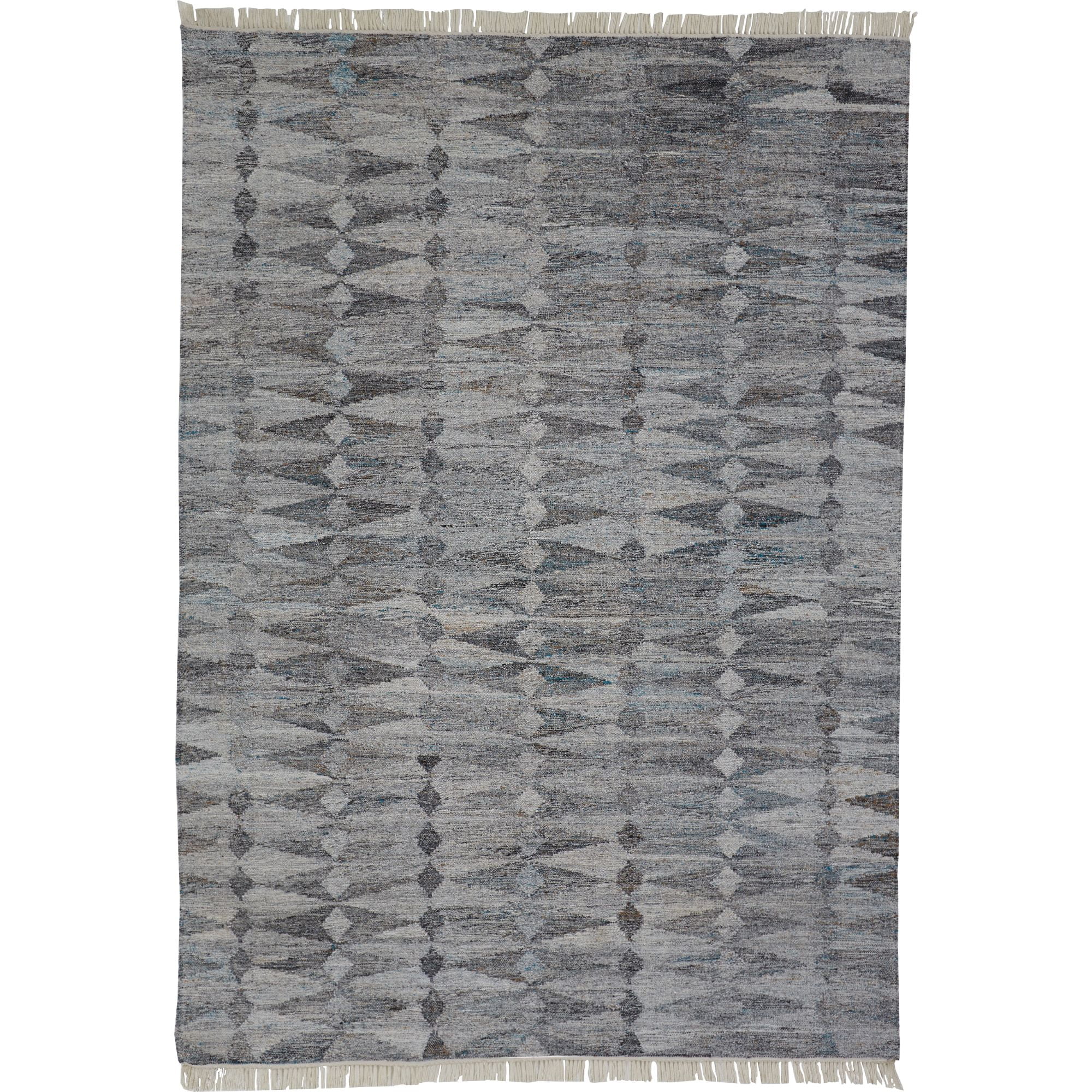 Feizy Home Collection 8' x 10' Gray Moroccan Diamond Hand Woven ...