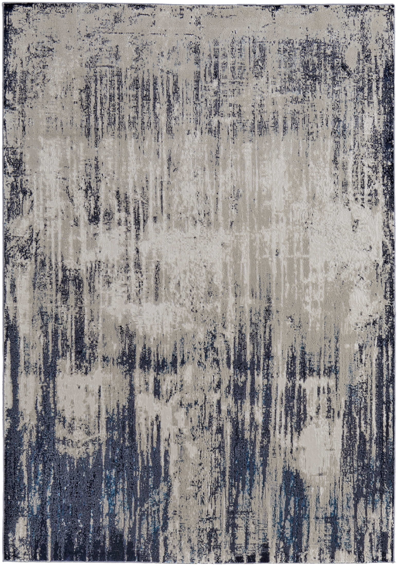 Feizy Indio Modern Abstract, Tan/Blue/Ivory, 9'2" x 12' Area Rug Stain ...