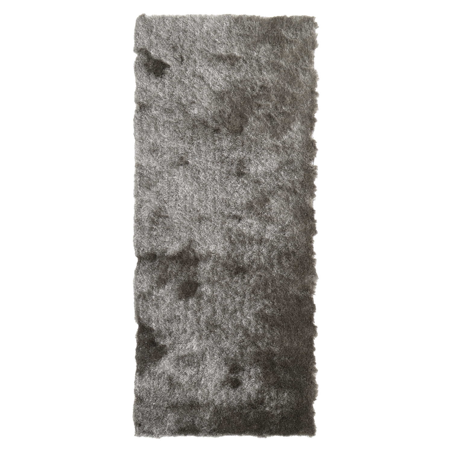 Feizy Indochine Modern Solid, Gray/Black, 2'6" x 6' Runner Sheen Fade ...