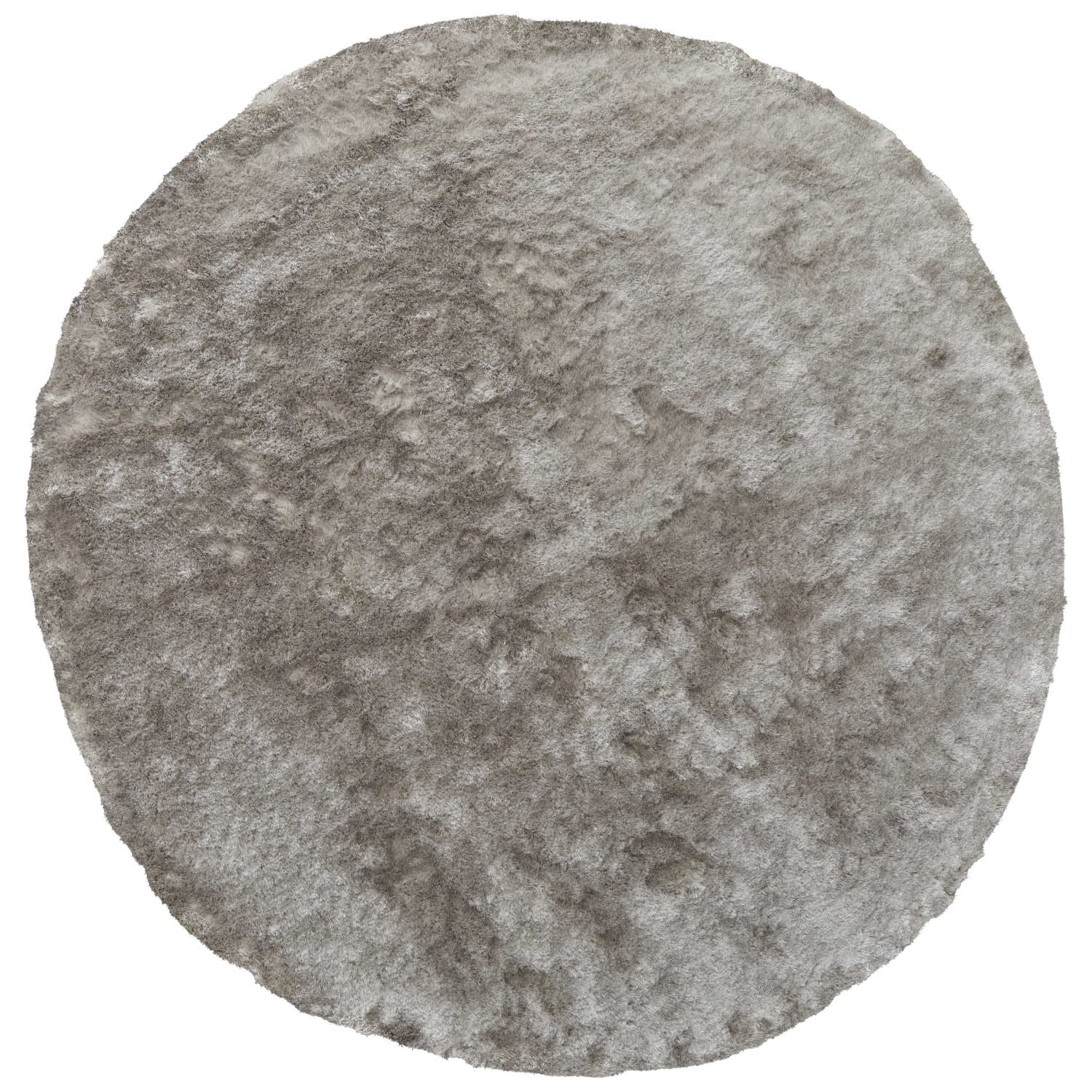 Feizy Indochine Modern Solid, Gray/Silver, 10' x 10' Round Rug Sheen ...