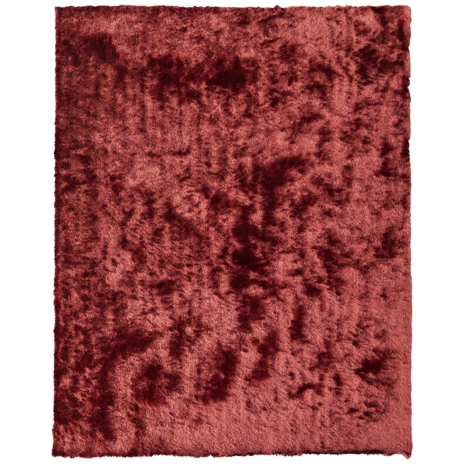 Feizy Indochine Modern Solid, Red/Orange, 10' x 10' Round Rug Sheen ...