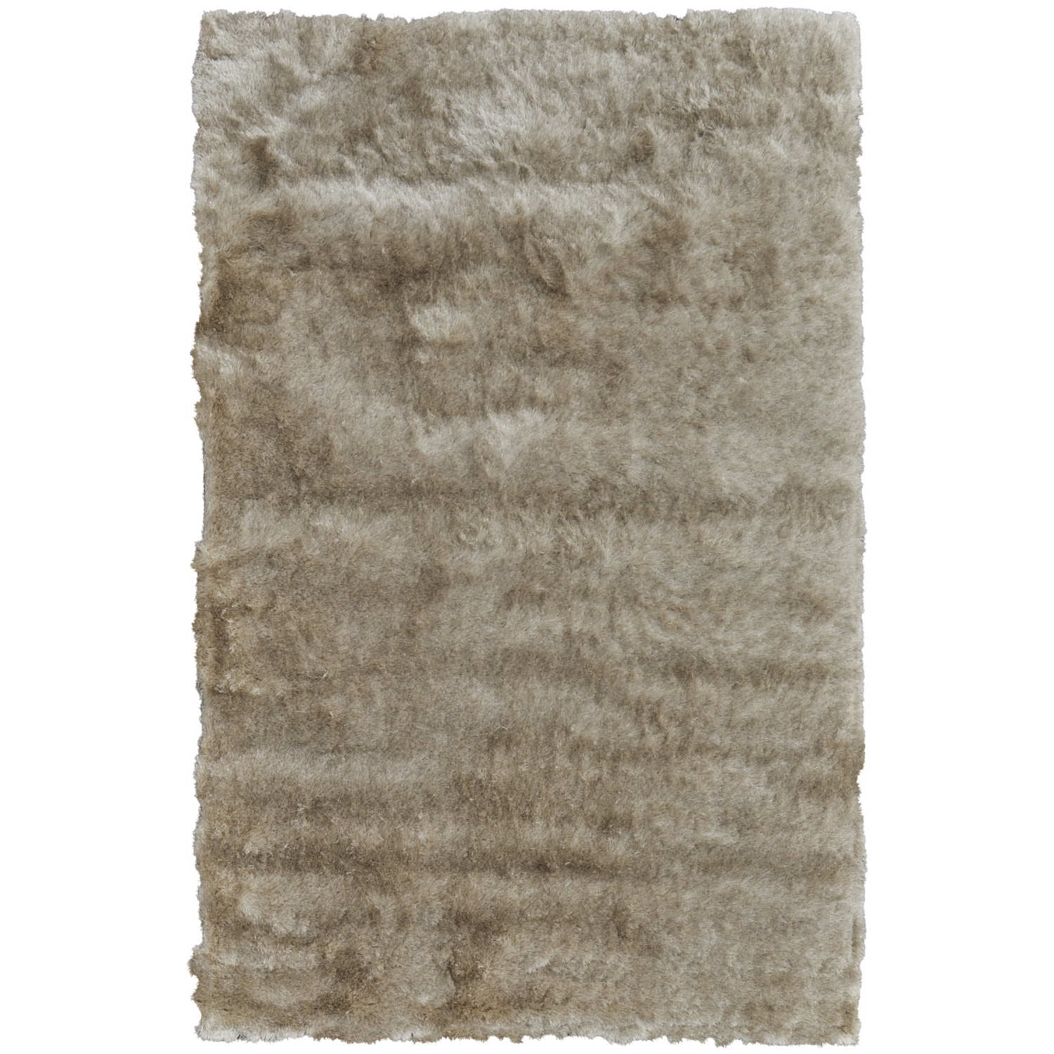 Feizy Indochine Modern Solid, Tan/Taupe, 3'6" x 5'6" Accent Rug Sheen ...
