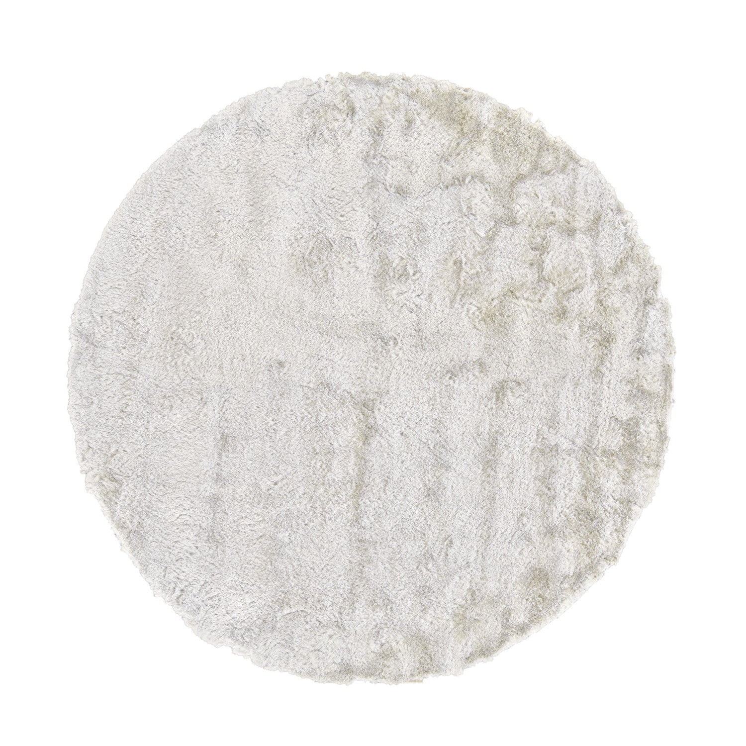 Feizy Indochine Modern Solid, White, 10' x 10' Round Rug Sheen Fade ...