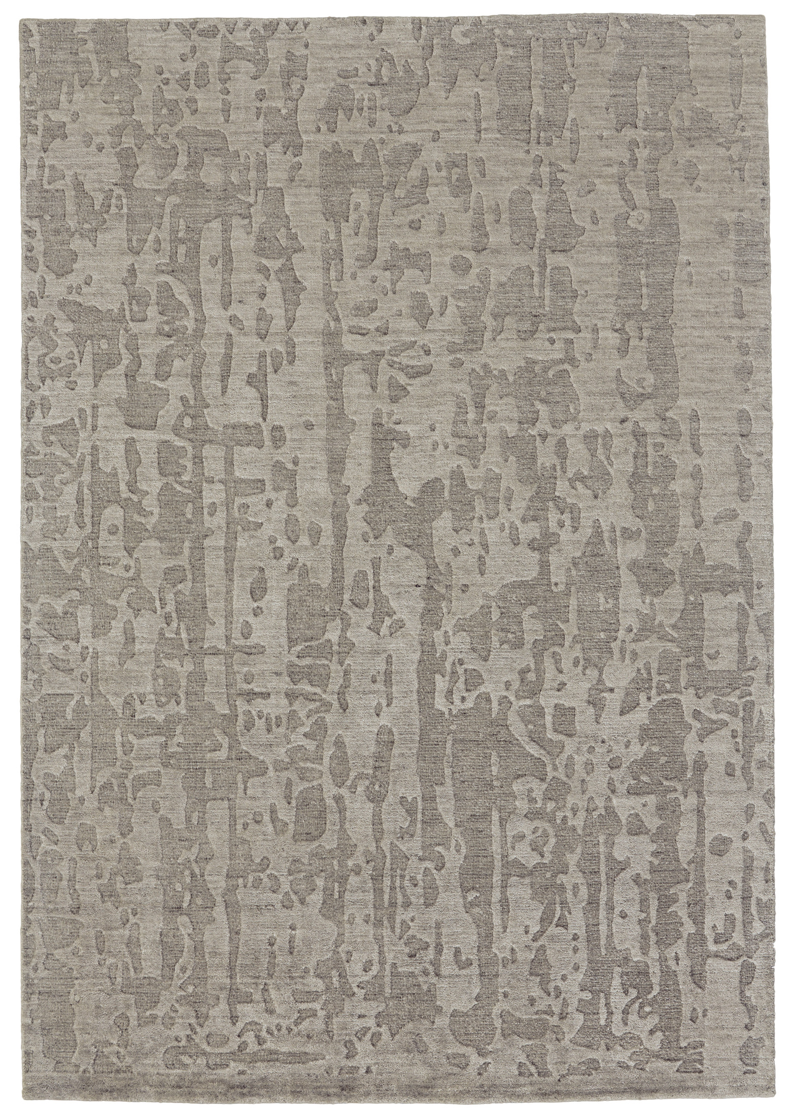 Feizy Leilani Modern Abstract, Taupe, 5'6" x 8'6" Area Rug Sheen Fade ...