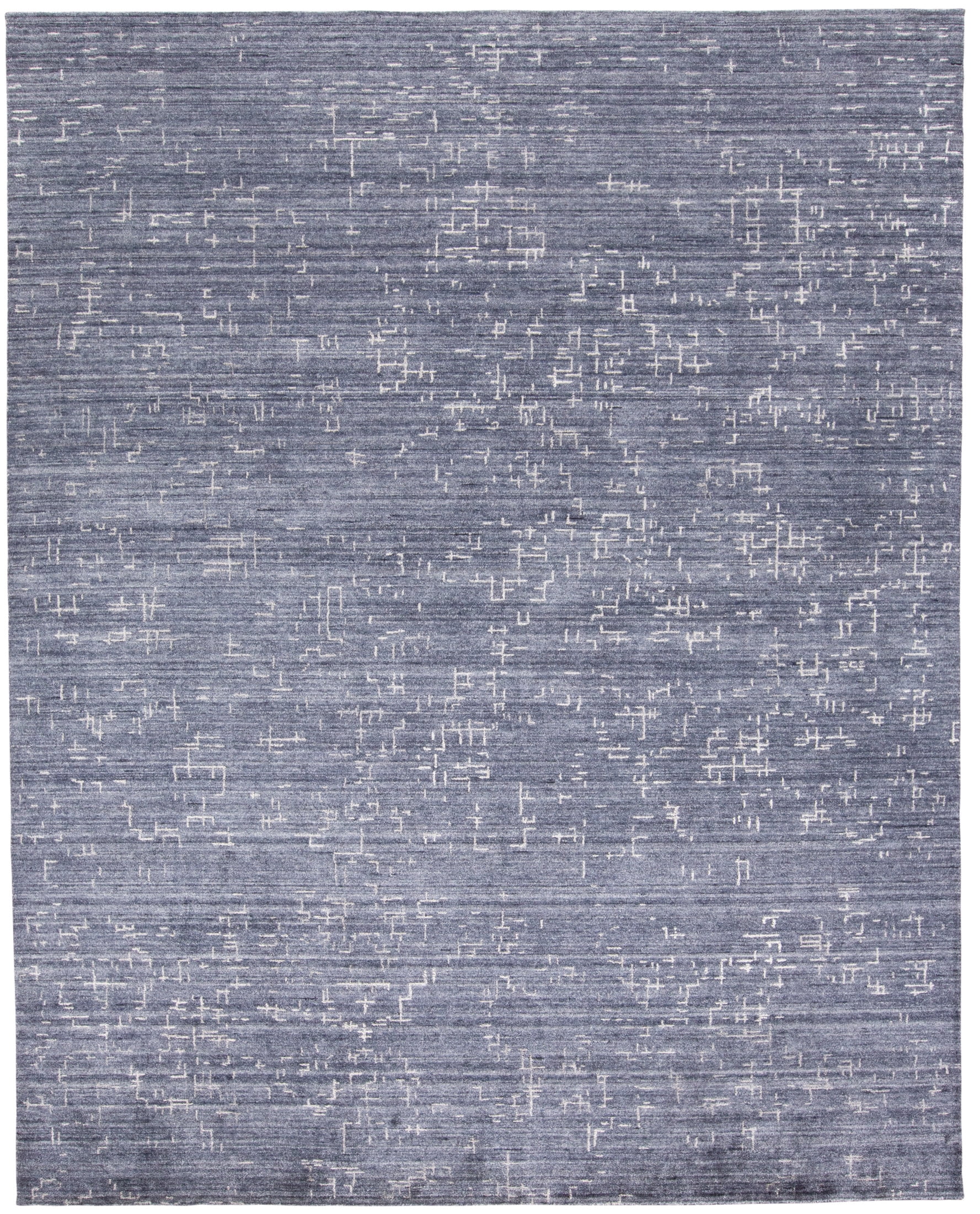 Feizy Lennox Modern Abstract, Blue/Ivory, 8' x 10' Area Rug Sheen ...