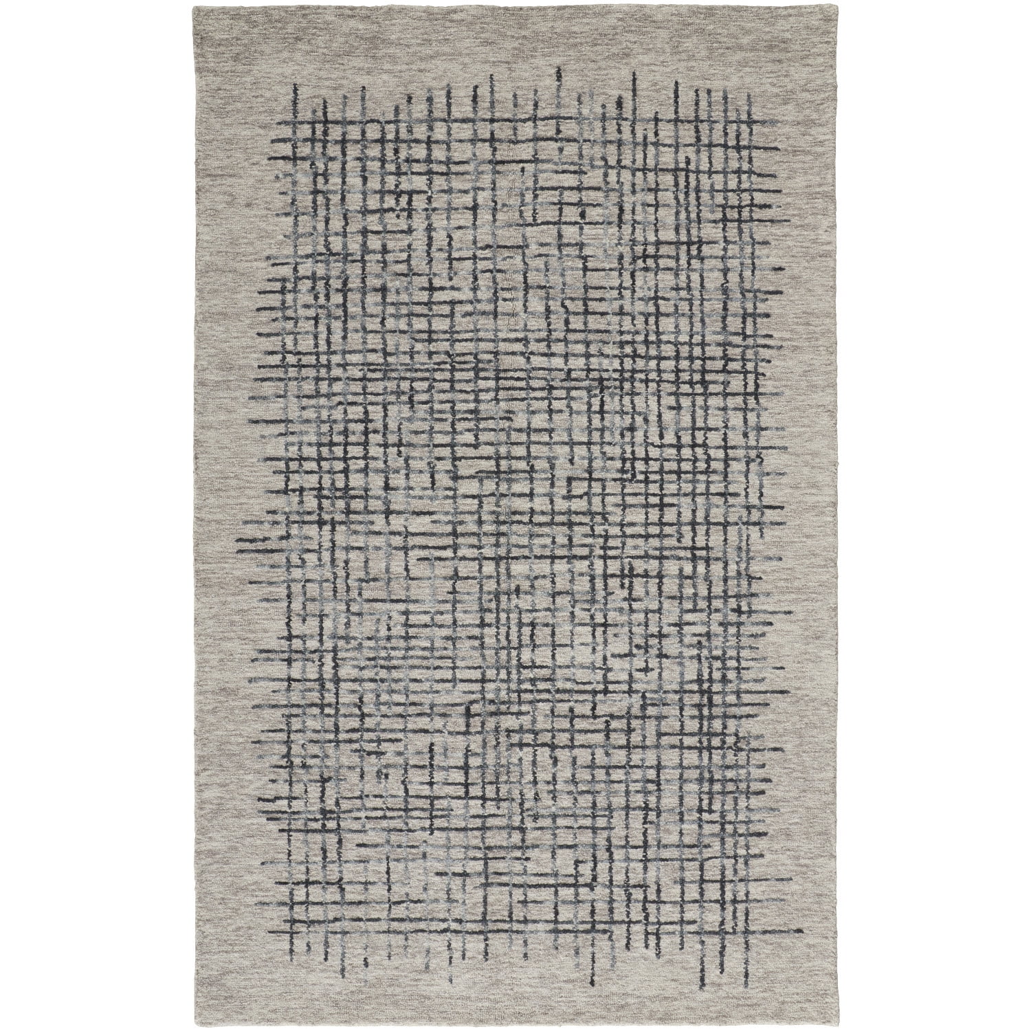Feizy Maddox Transitional Abstract, Gray/Green/Tan, 3'6" x 5'6" Accent ...