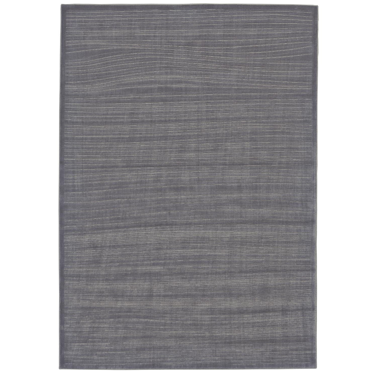 Feizy Melina Modern Solid, Blue/Gray/Taupe, 10' x 13'2" Area Rug Easy ...