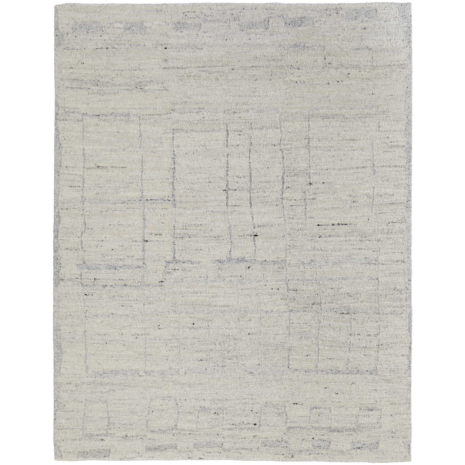 Feizy Navaro Modern Distressed, Ivory/Gray/Blue, 5'6" x 8'6" Area Rug ...