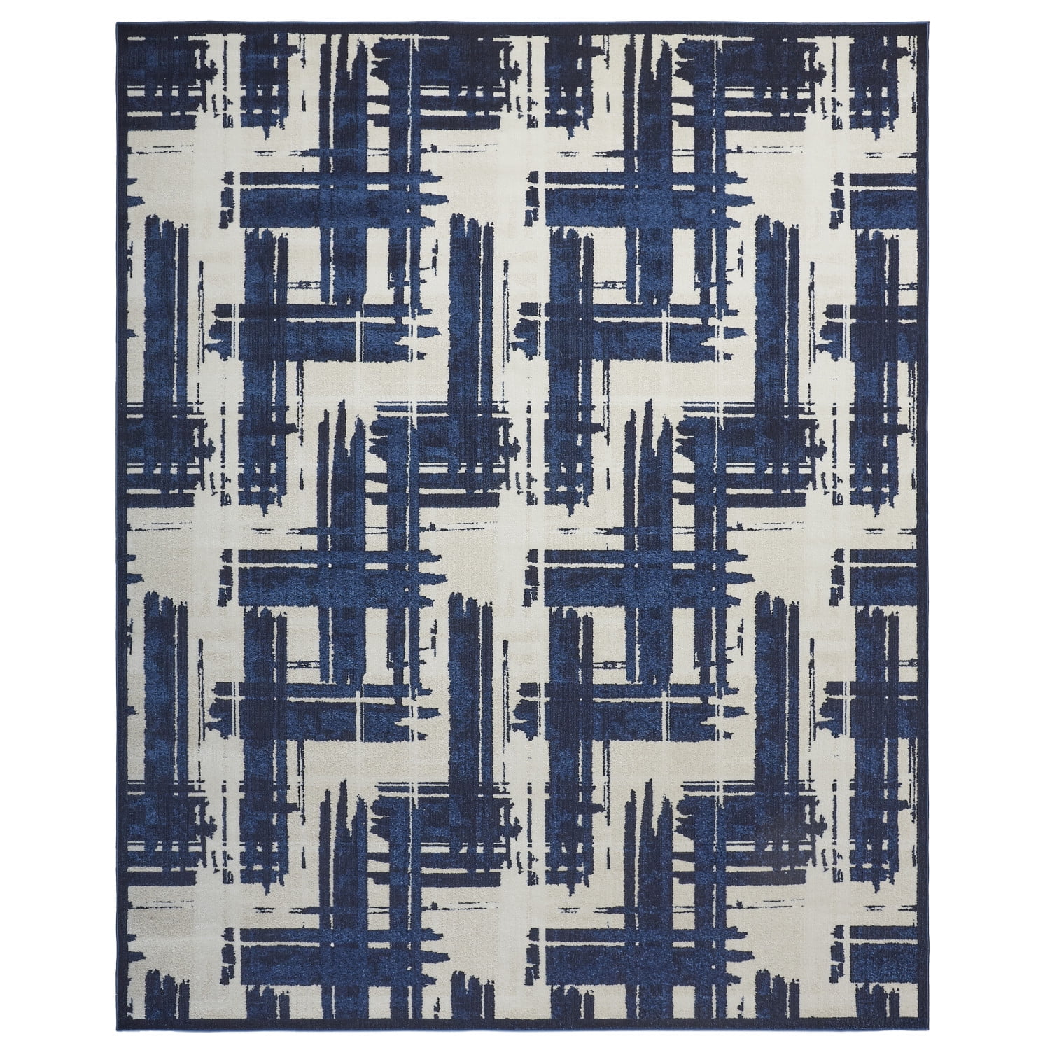 Feizy Remmy Transitional Abstract, Ivory/Blue, 5' x 8' Area Rug Easy ...