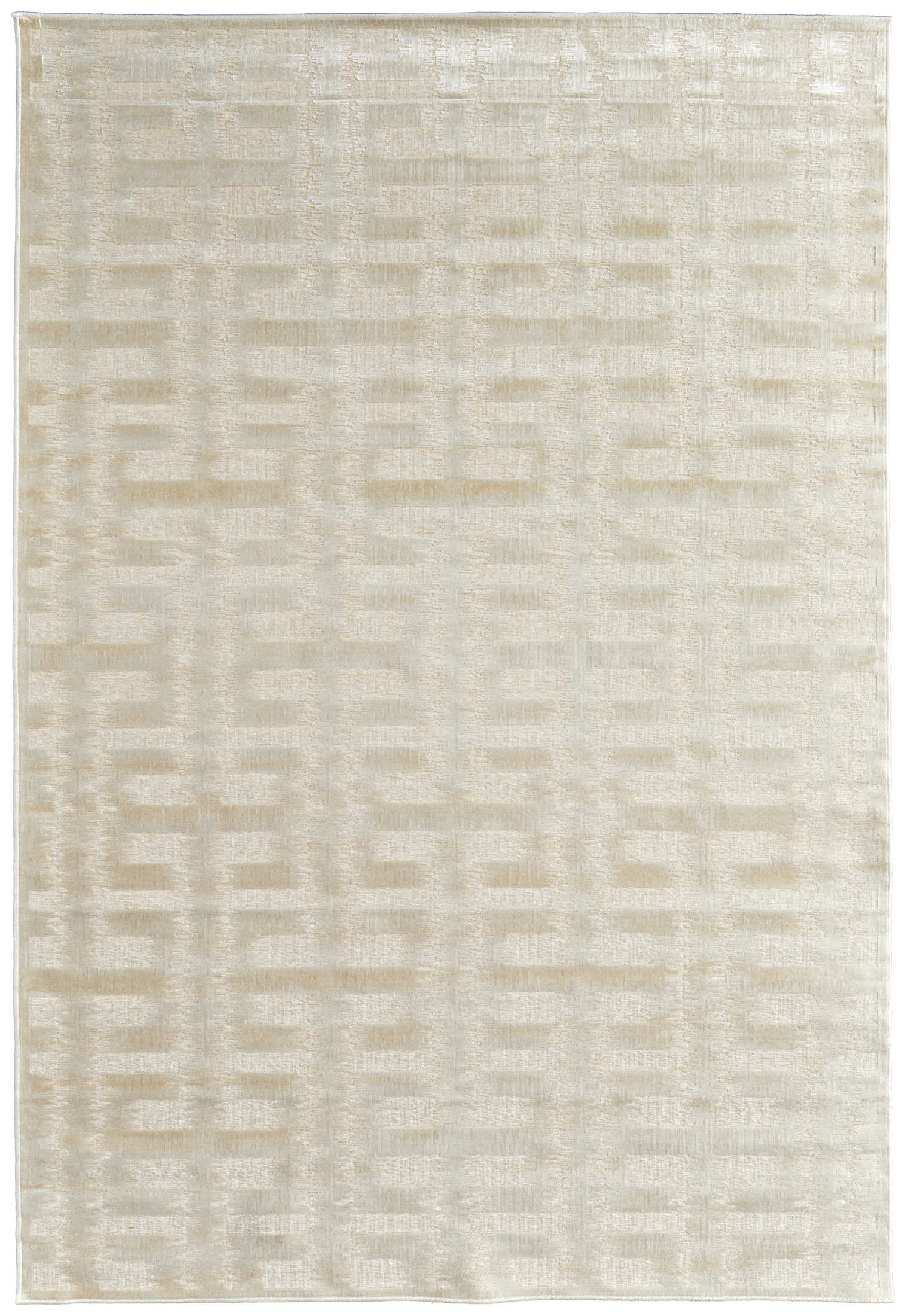 Feizy Soho Zam Transitional Geometric, Ivory/Gray, 5'3" x 7'6" Area Rug ...