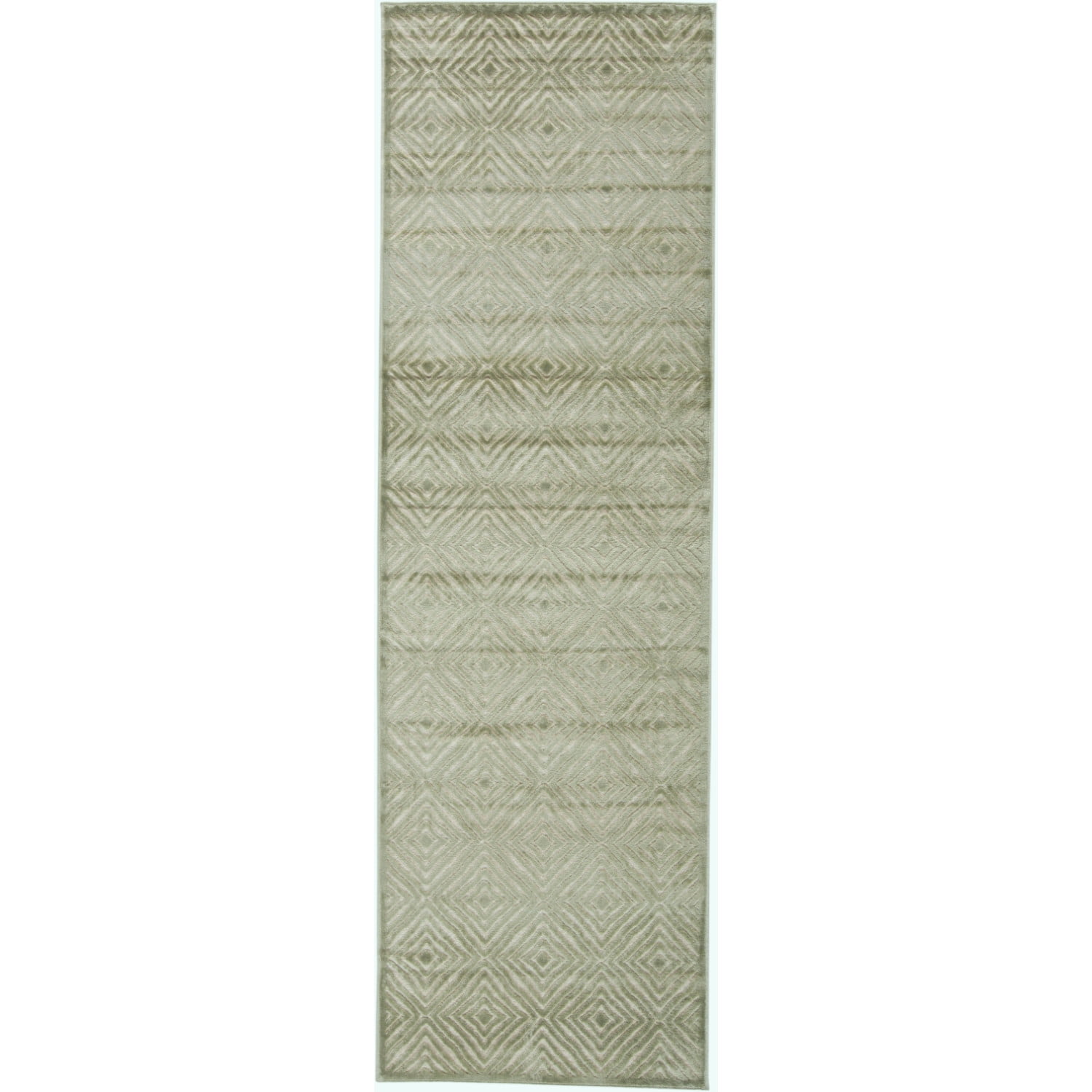Feizy SohoMah Traditional Geometric, Green/Blue/Ivory, 2'6" x 8' Runner ...