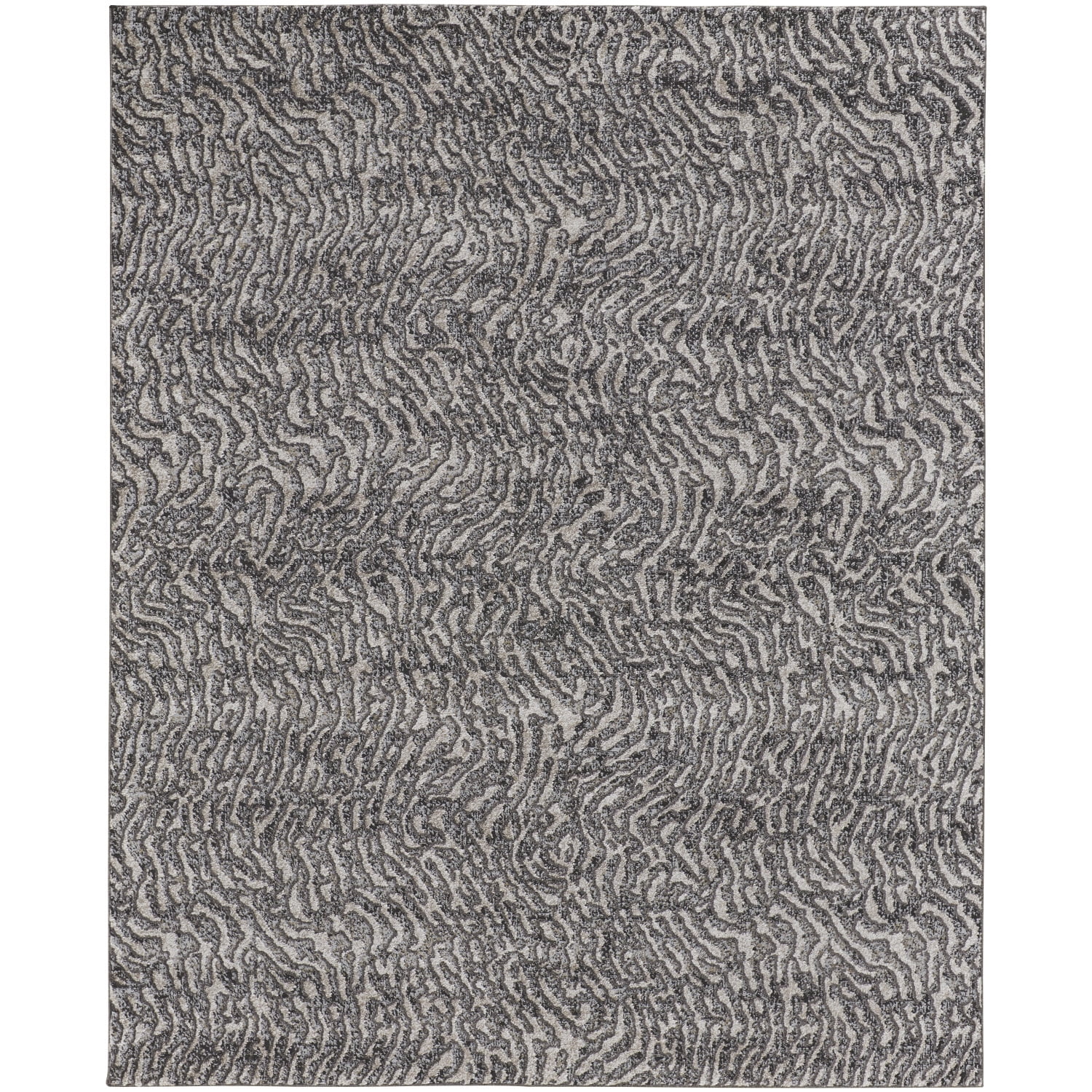 Feizy Vancouver Modern Abstract, Gray/Taupe/Ivory, 8' x 10' Area Rug ...