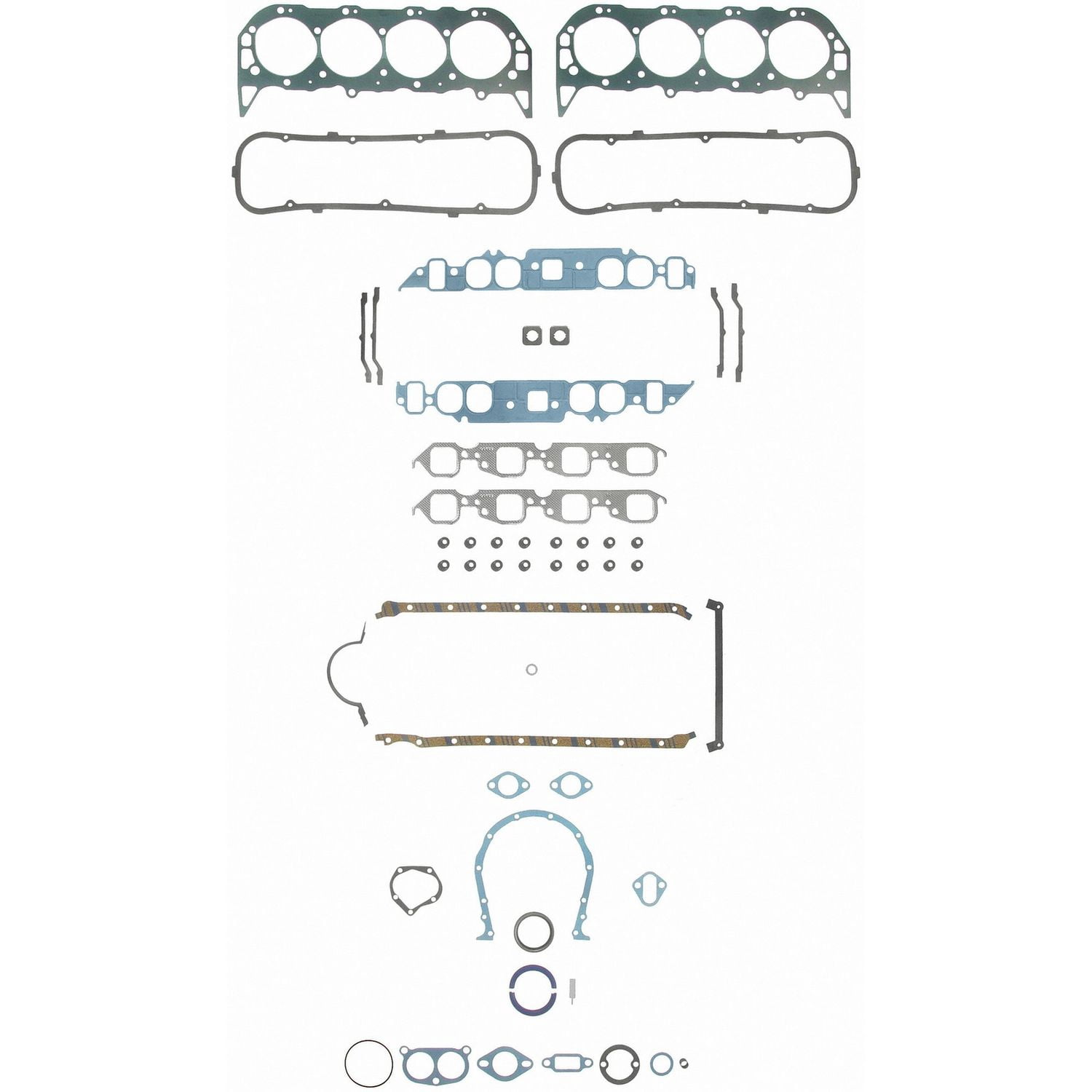 Fel-Pro 260-1009 Engine Gasket Set - Full Fits select: 1970 CHEVROLET ...