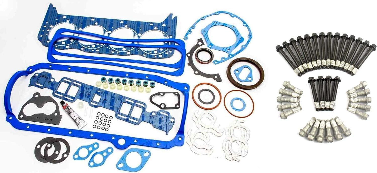 FEL-PRO Engine Seal Gasket Kit, Elgin Head Bolts, Compatible with 1989 ...