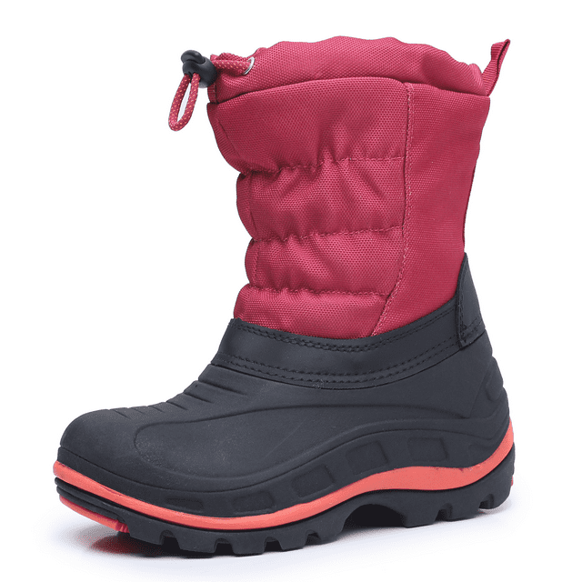 Felabo Boys & Girls Snow Boots Winter Outdoor Water Resistant Slip ...