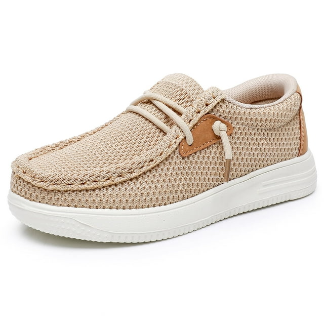 Felabo Kids Boys Slip-On Casual Loafers Canvas Walking Shoes ...