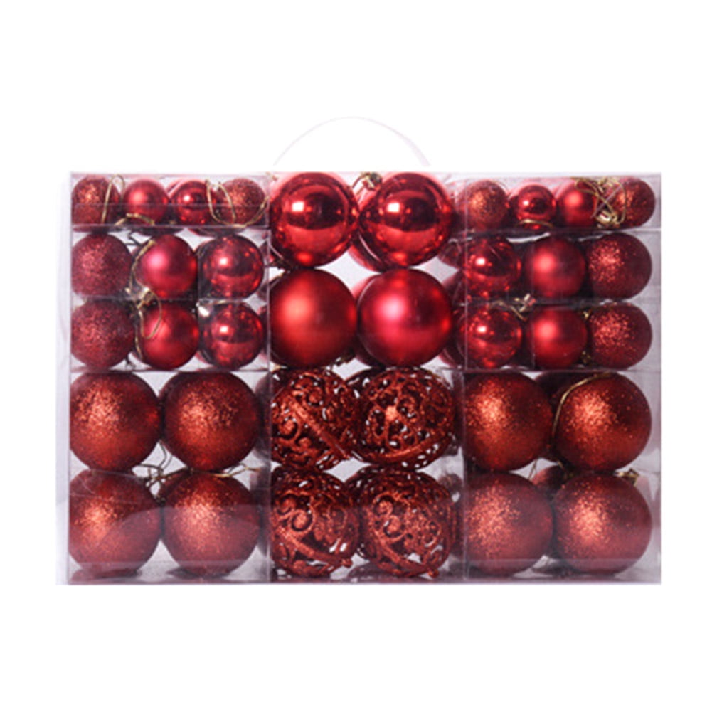 Felcia Red Plastic Ball Ornaments, 100 Count - Walmart.com
