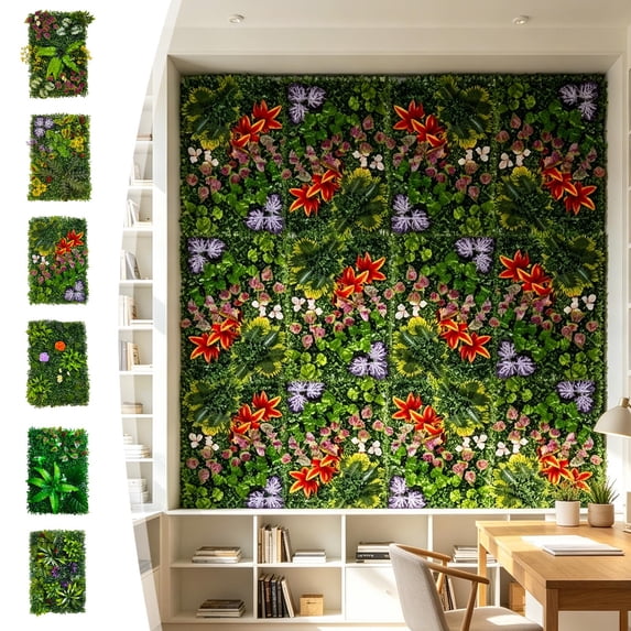 Feledorashia Artificial Hedge Fence, Expandable Faux Leaf Screen Panel ...