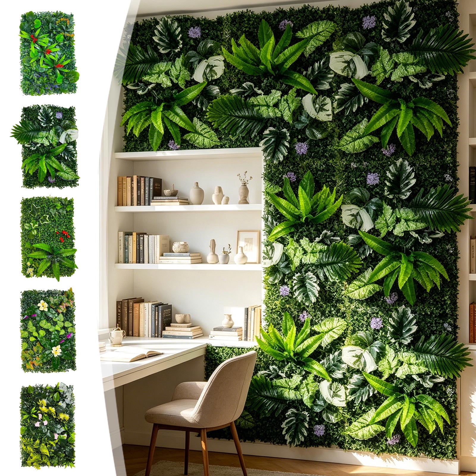 Feledorashia Artificial Hedge Fence, Faux Leaf Privacy Screen Panel ...