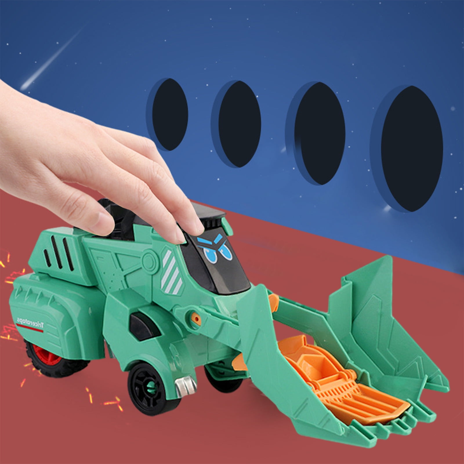 Feledorashia Children Dinosaur Car Deformation Car Toys Mini Simulation ...