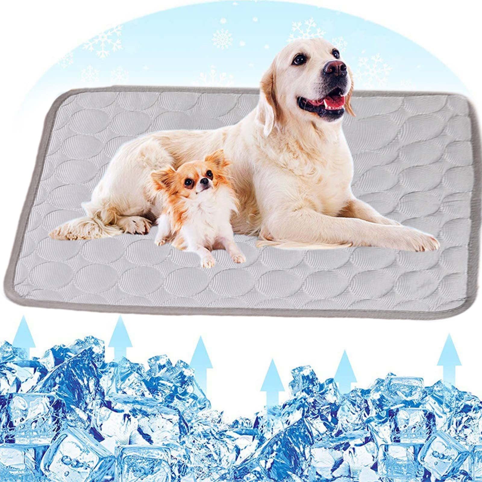 Dog Cooling Mat Cooling Mat for Dogs Dogs Self Cooling Bed Cool Pads for Pets Summer Sleeping Kennel Mat Washable and Non slip Breathable Blanket for Dogs Cats Easy Clean 24.4 X 20.5 Walmart