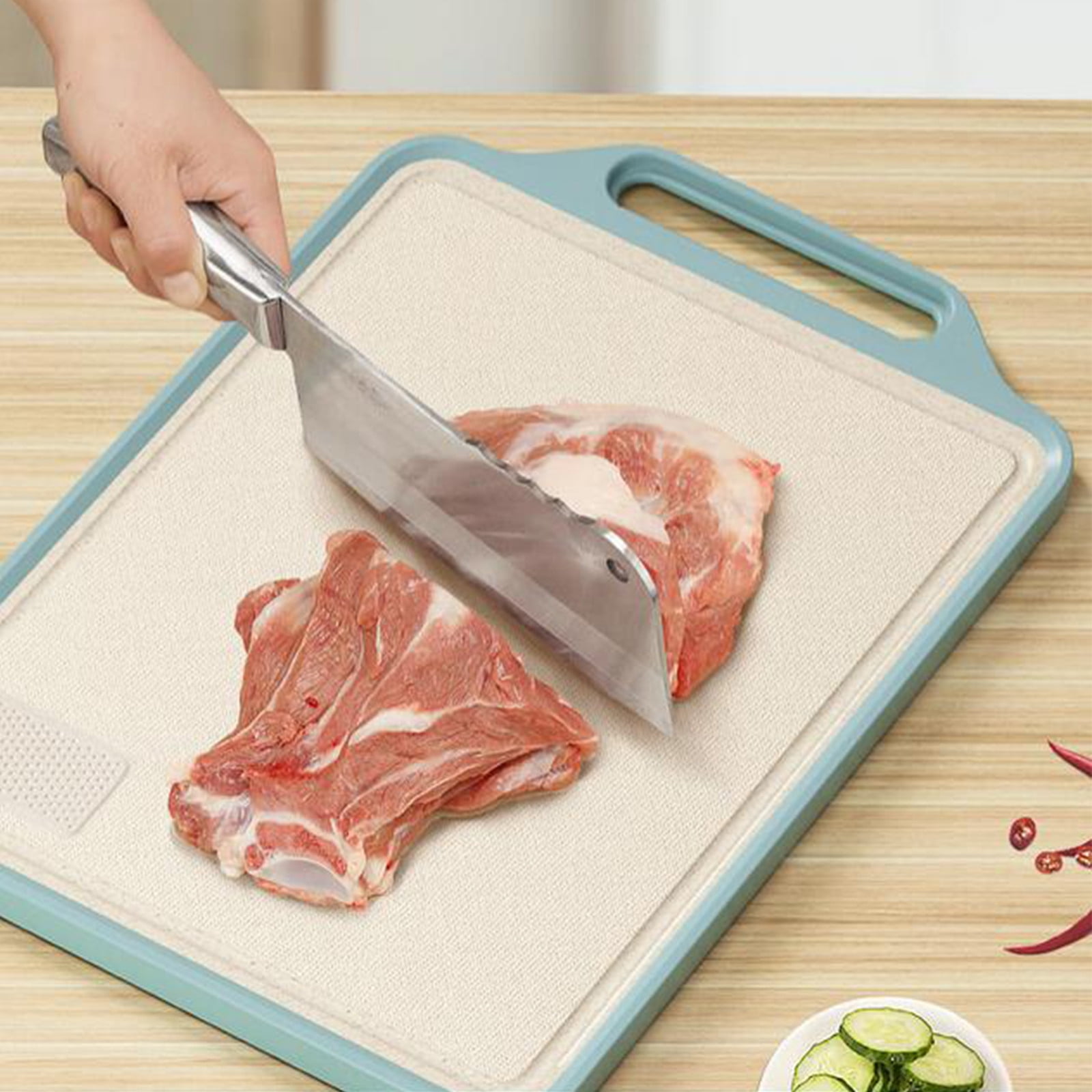 Feledorashia Double Sided Kitchen Household Chopping Board Stainless ...