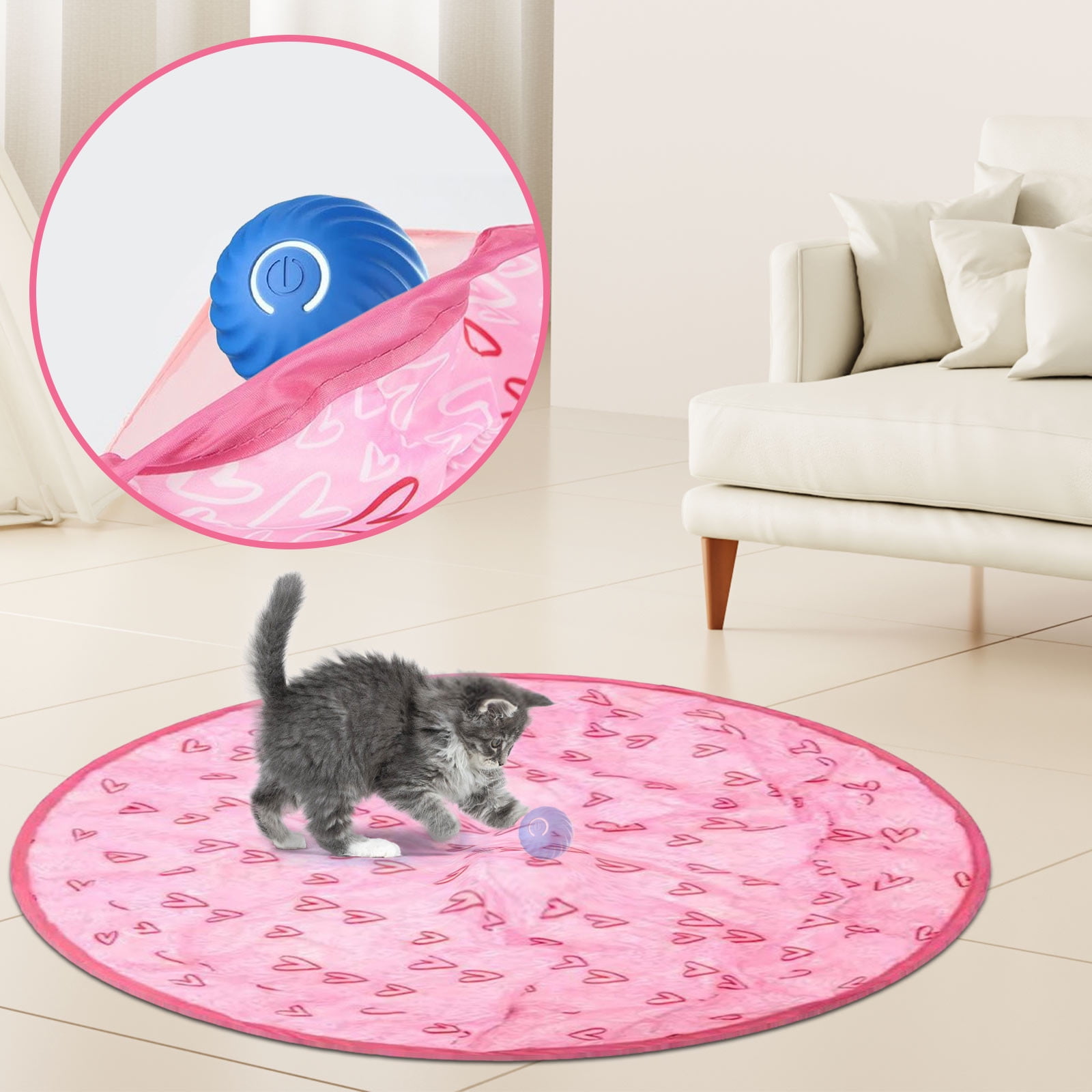 Feledorashia Engaging & Interactive Chase Toy for Cats, Happy Hide and ...
