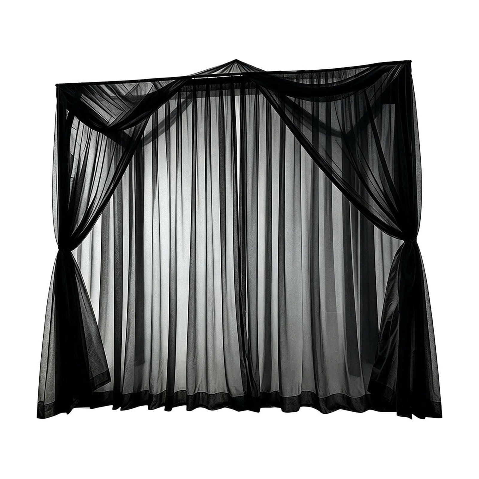 Feledorashia Mosquito Net Curtains, Outdoor Mesh Drapes, Rod Pocket ...