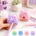 Feledorashia Pencil Sharpener Double Hole, Cute Bear Sharpener, Smooth ...