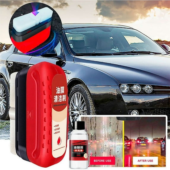 Feledorashia Portable Glass Oil Remover for Windshield - 120ml ...