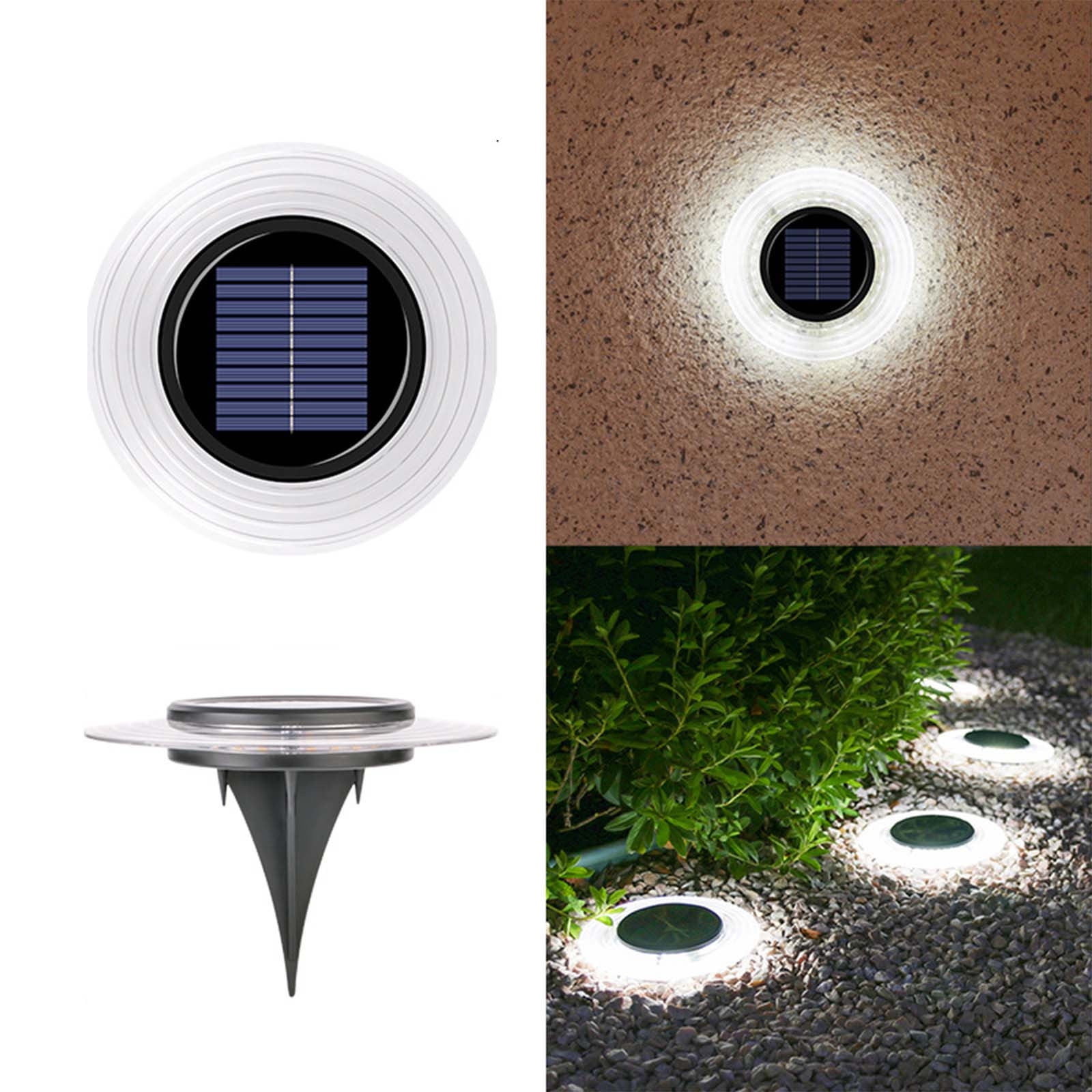 Feledorashia Solar Ground Lights, Outdoor Solar Powered Garden Lights ...